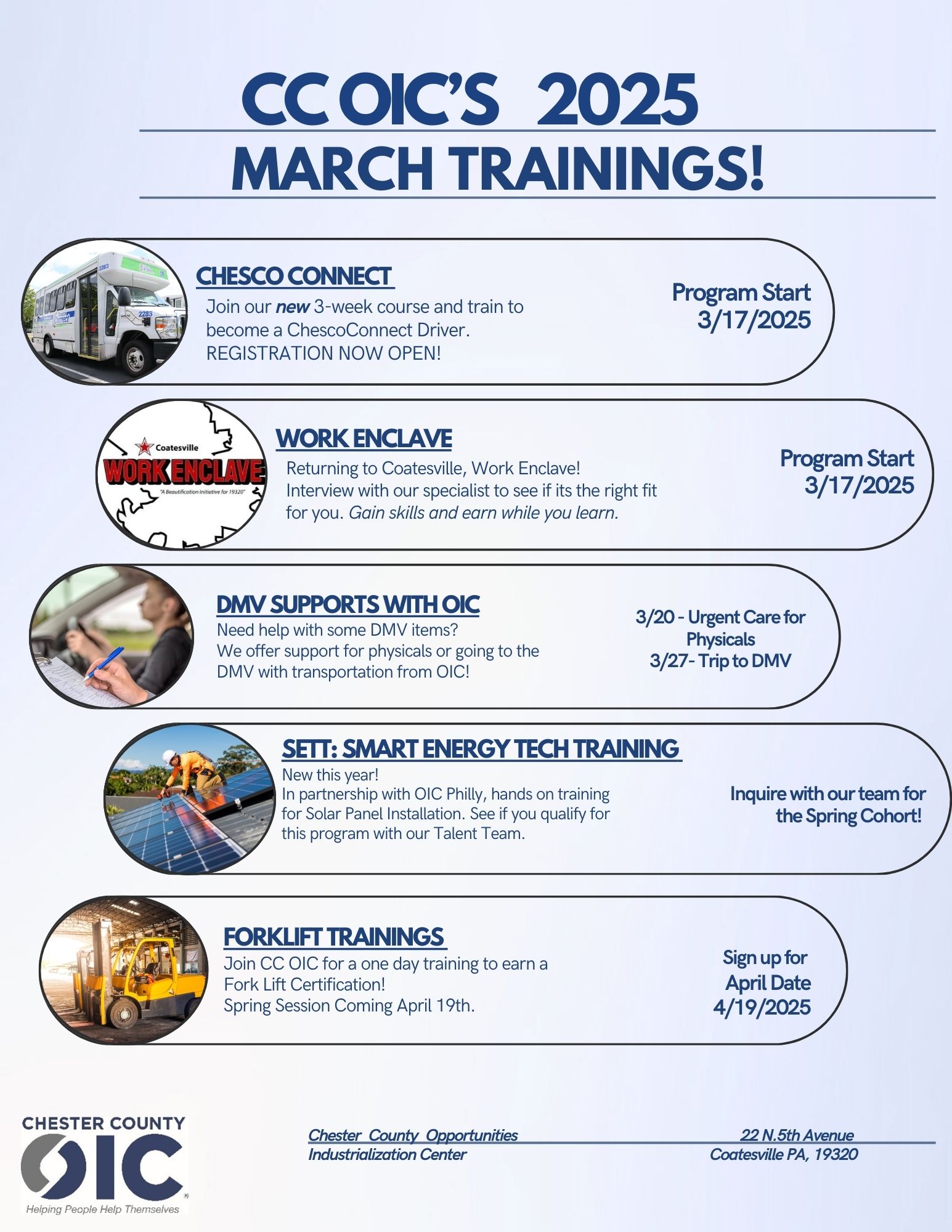 Chester County OIC – Helping People Help Themselves